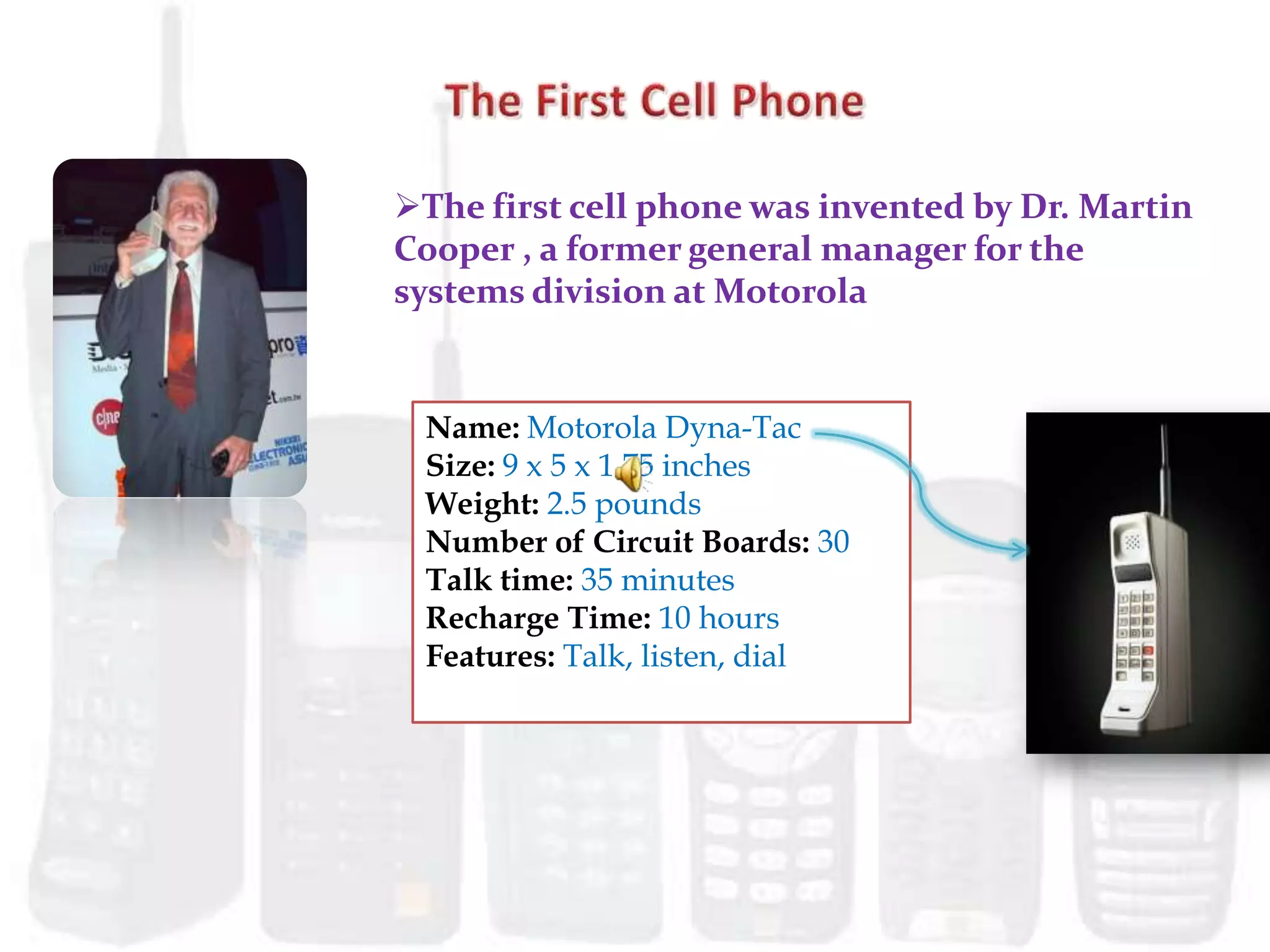 Conventional cellphones | PPTX