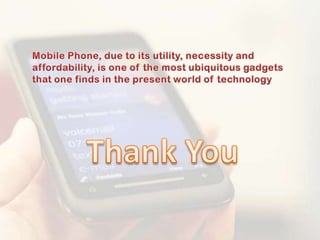 Conventional cellphones | PPTX