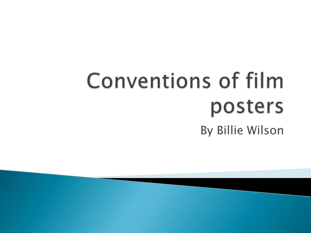 Conventional film poster traits | PPT