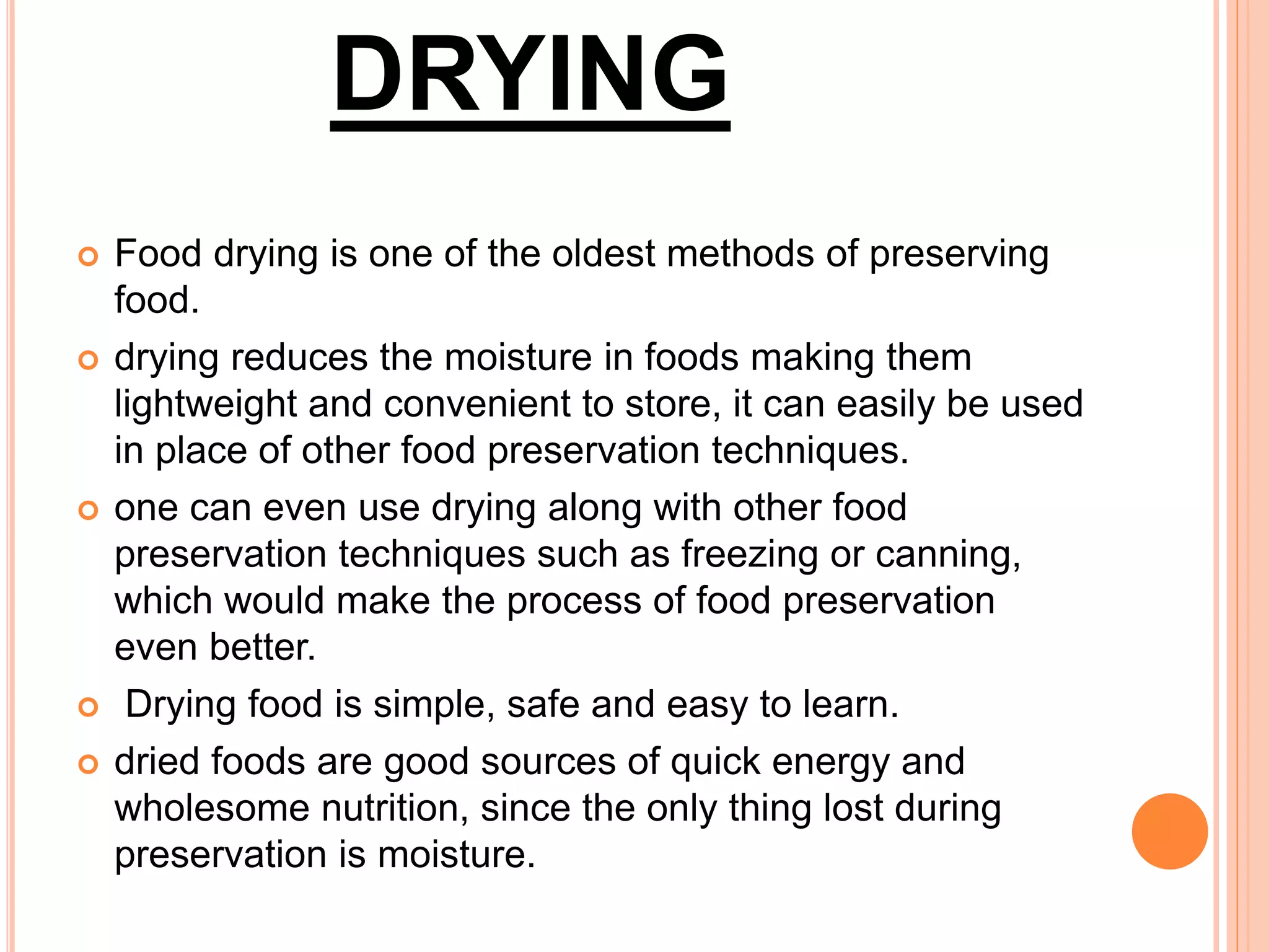 Conventional food processing techniques | PPTX