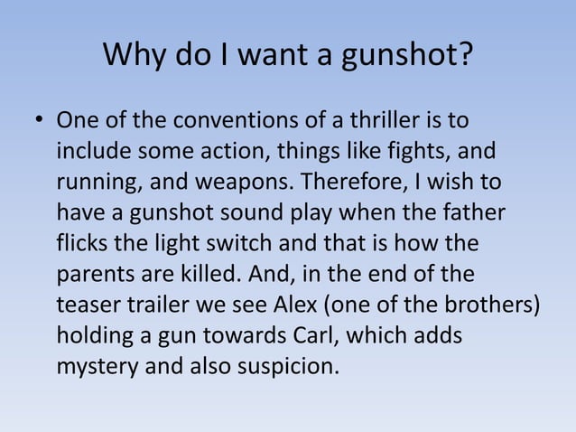 Conventional gunshot sounds | PPT