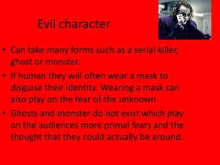 Conventional horror film characters | PPTX