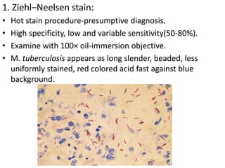 Conventional lab diagnosis of tb | PPTX