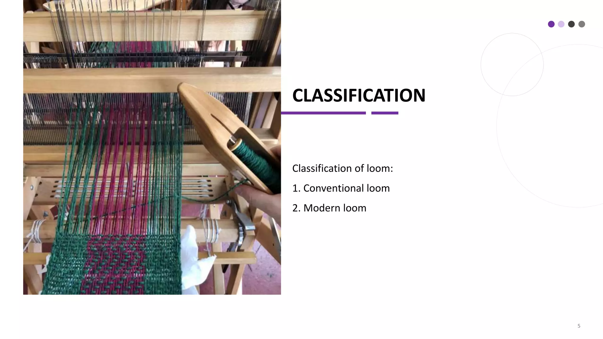 Conventional loom in textile | PPTX