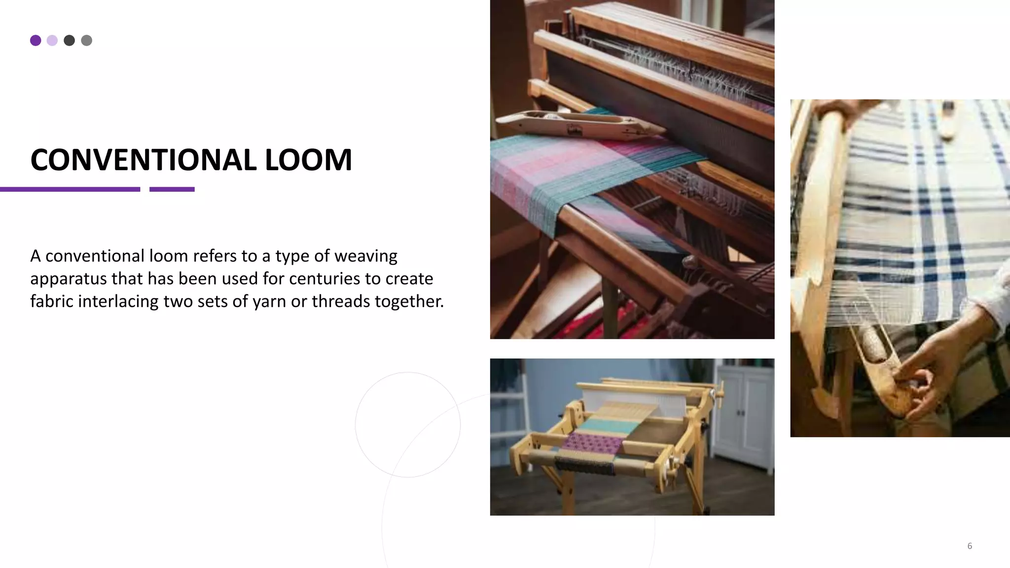 Conventional loom in textile | PPTX