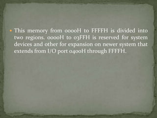 Conventional memory | PPTX | Operating Systems | Computer Software and ...