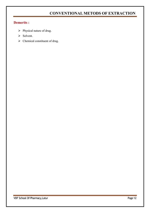 Conventional Methods Of Extraction Ppt Pptx