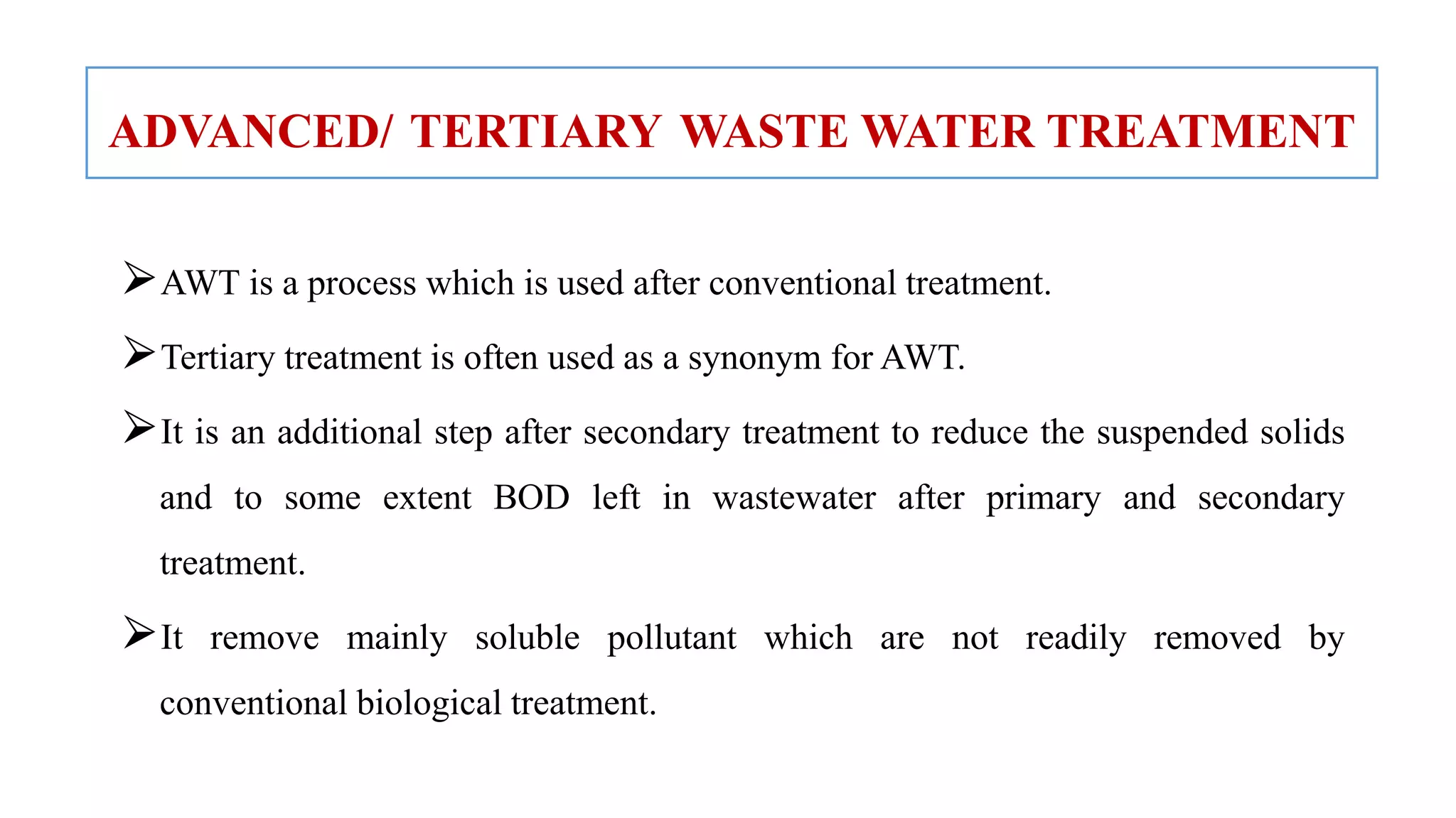 CONVENTIONAL METHOD – WASTE WATER TREATMENT.pptx