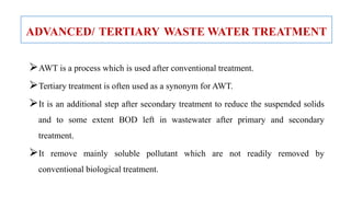 CONVENTIONAL METHOD – WASTE WATER TREATMENT.pptx