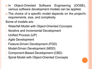 Conventional and Object Oriented Software Engineering | PPT