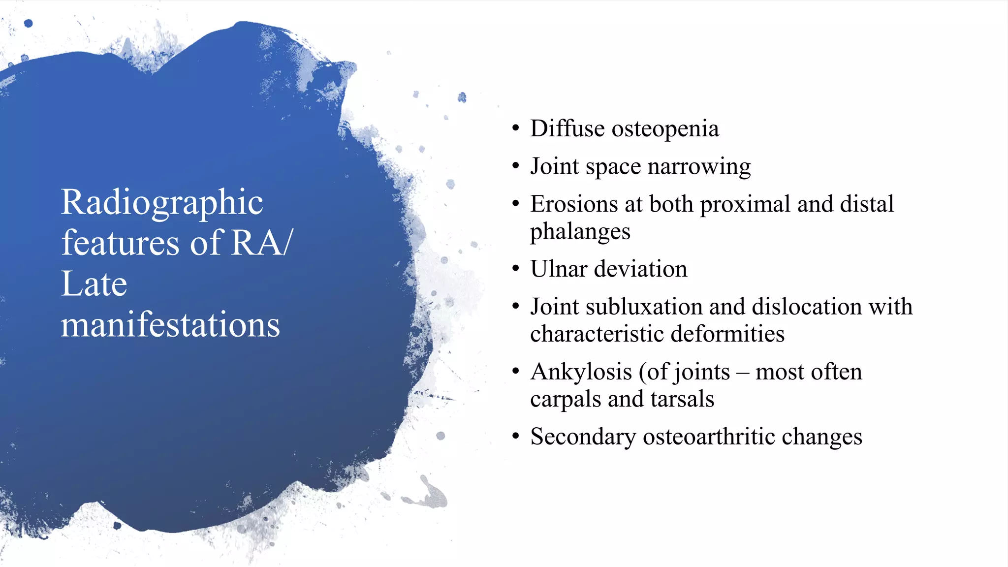 Conventional radiography in Rheumatic diseases | PPTX