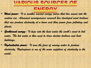 Conventional sources of energy | PPTX