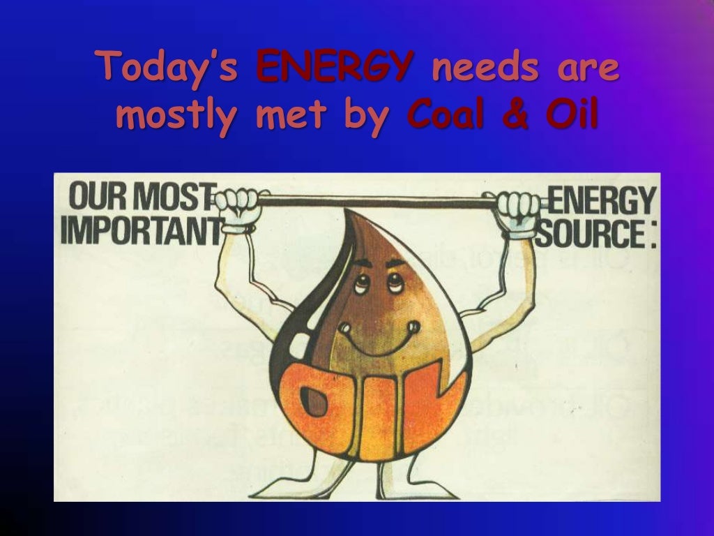 Conventional sources of energy