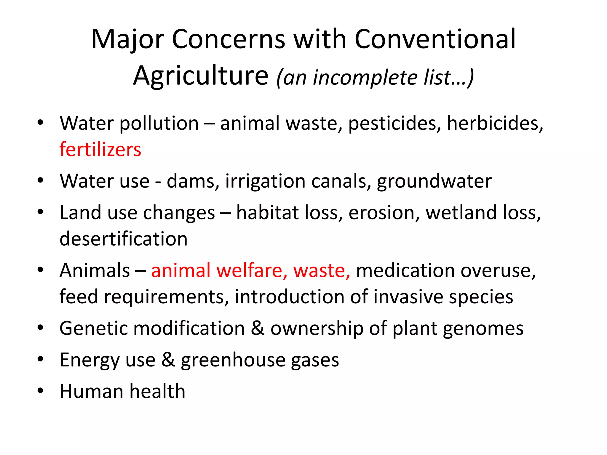 Conventional vs organic agriculture: Cornelia Harris, Cary Institute of ...