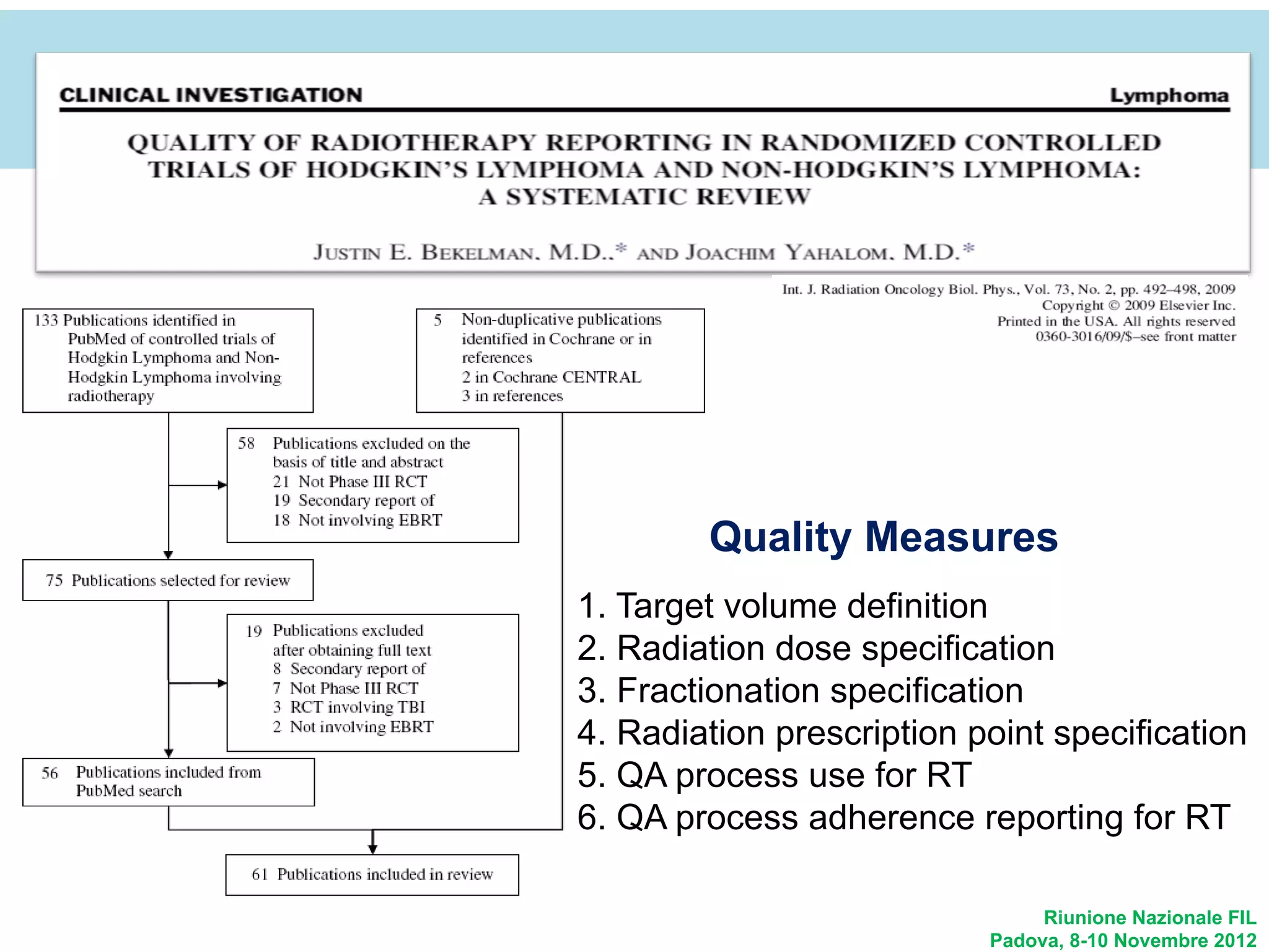 Quality Assurance in Radiotherapy | PDF