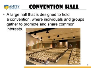 Convention hall interior acoustics | PPT