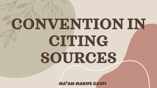 CONVENTION IN CITING SOURCES GRADE 8 LESSON | PDF