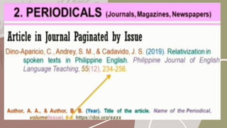 CONVENTION IN CITING SOURCES GRADE 8 LESSON | PDF