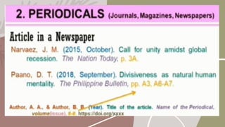 CONVENTION IN CITING SOURCES GRADE 8 LESSON | PDF