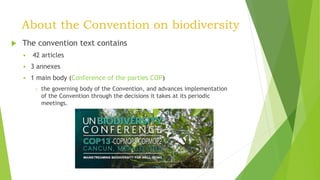 Convention on biodiversity CBD | PPTX
