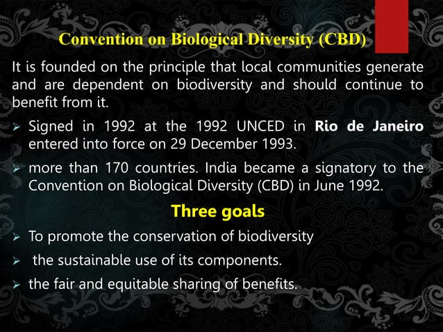 Convention on Biological Diversity.pptx | Environment | Science