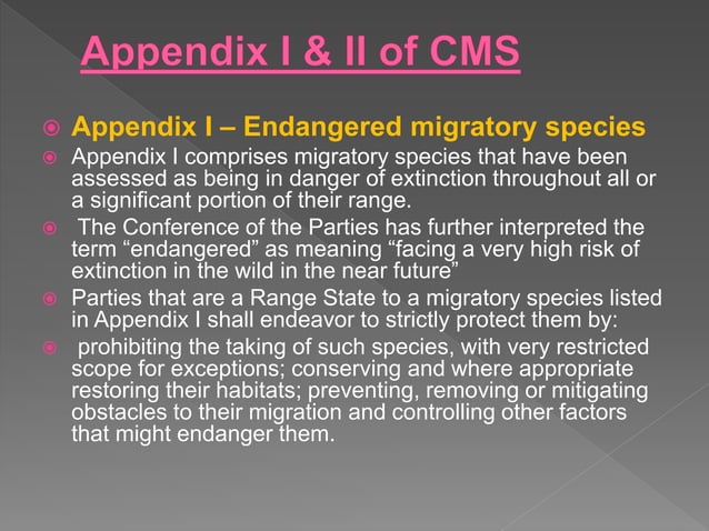 Bonn Convention (CMS) | PPTX