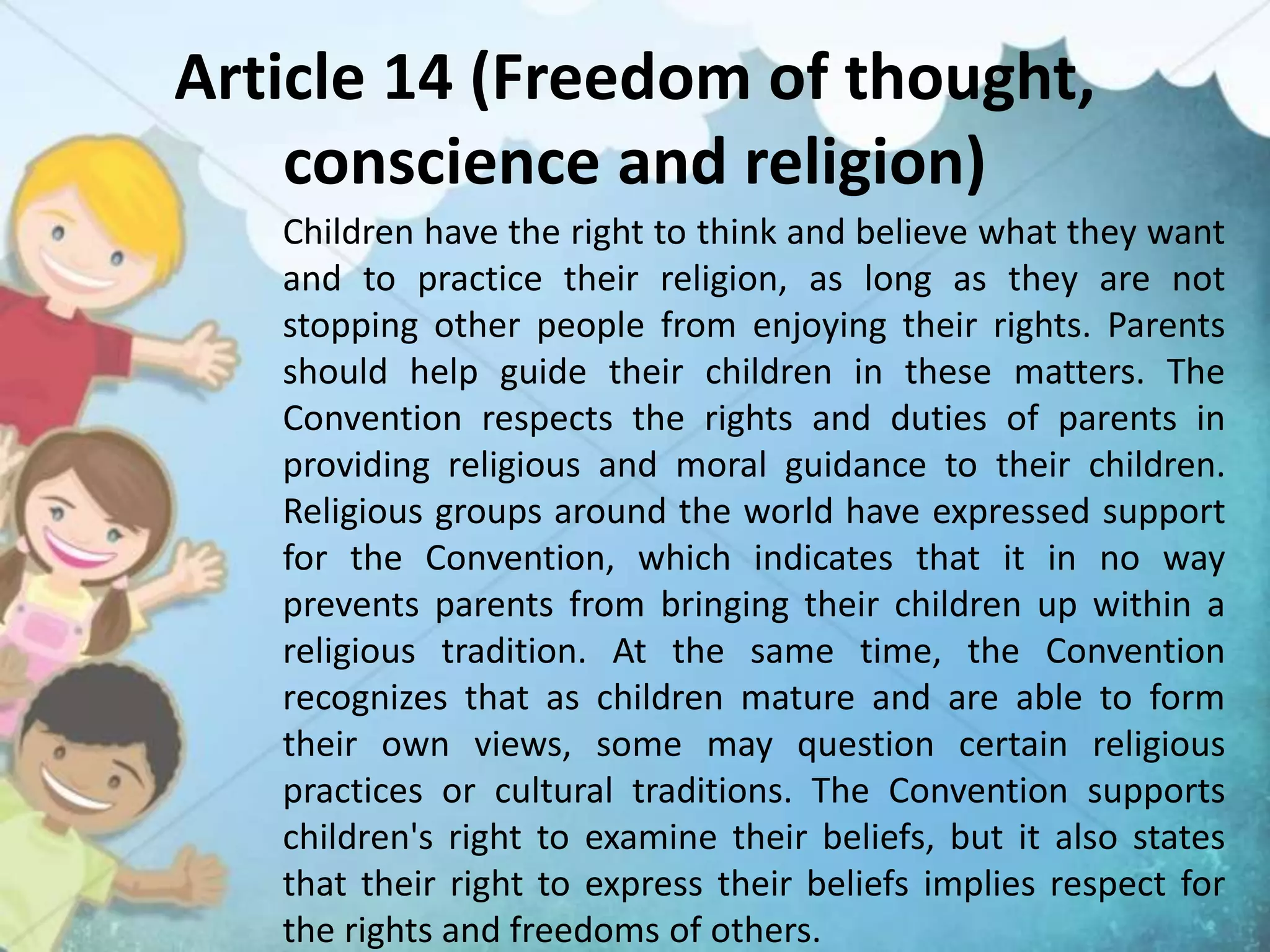 CONVENTION ON THE RIGHTS OF THE CHILD | PPTX