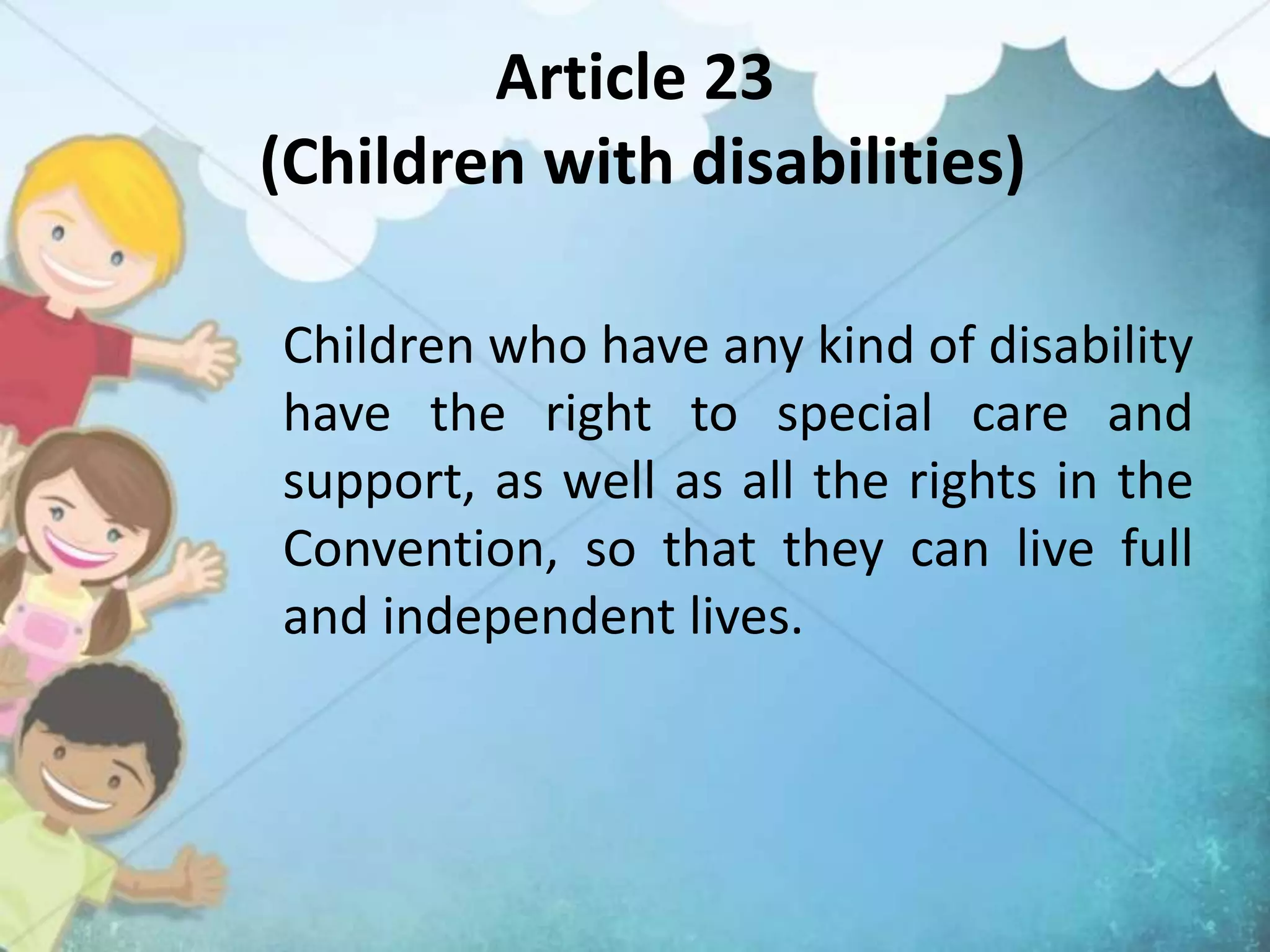 CONVENTION ON THE RIGHTS OF THE CHILD | PPTX