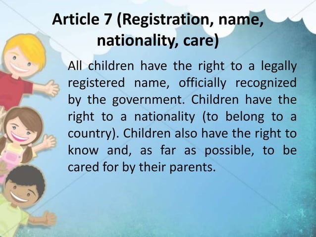 CONVENTION ON THE RIGHTS OF THE CHILD | PPTX | Debated Sensitive Social ...