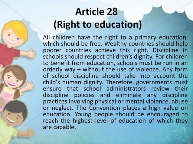 CONVENTION ON THE RIGHTS OF THE CHILD | PPTX | Debated Sensitive Social ...