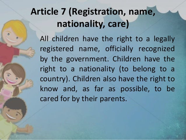 CONVENTION ON THE RIGHTS OF THE CHILD