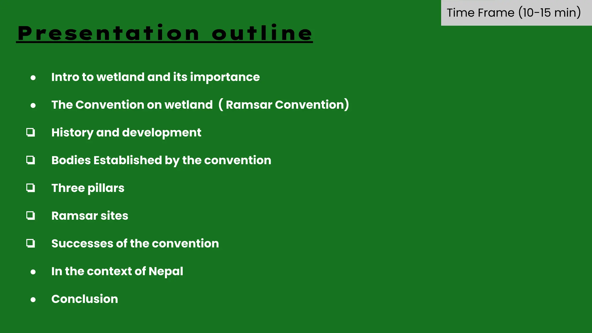 Convention on Wetland with releavnat examples | PDF