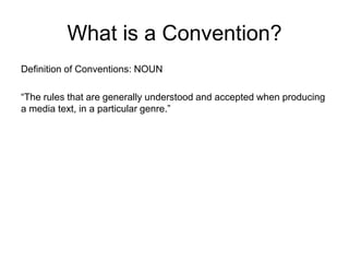 Conventions and Magazine Deconstructions | PPT