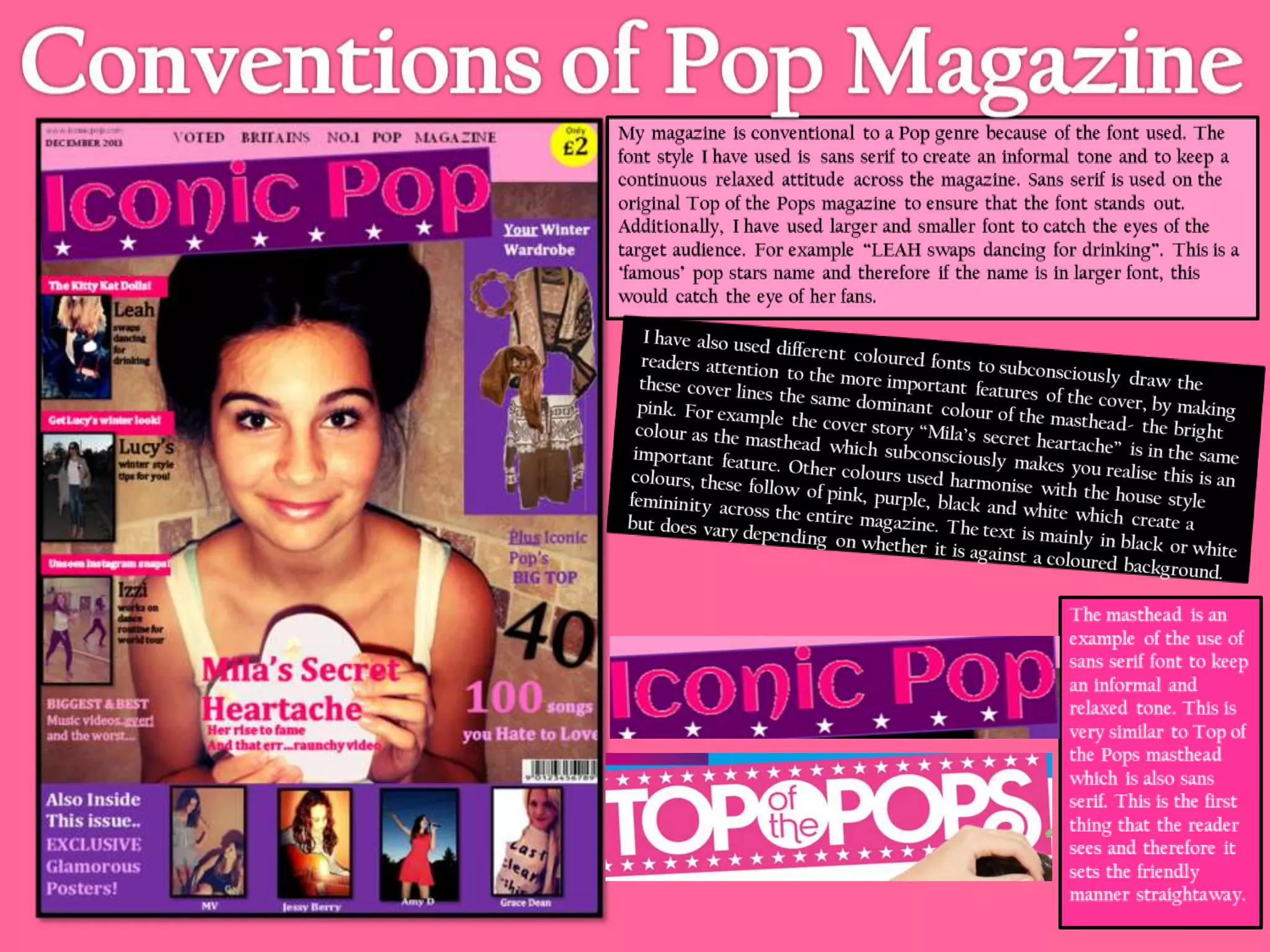 Conventions of a Pop Magazine | PPT