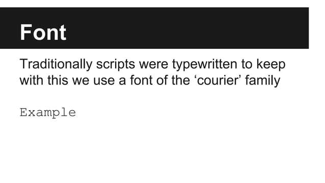 Conventions of-script-writing | PPTX