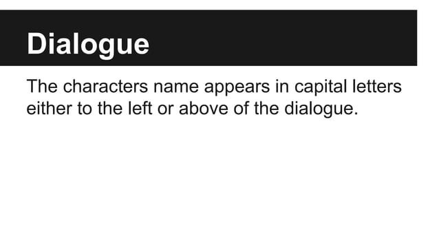 Conventions of-script-writing | PPTX