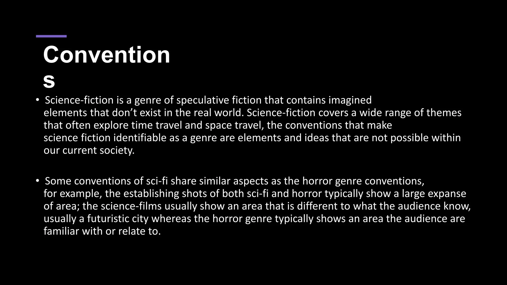 Conventions- science fiction.pptx