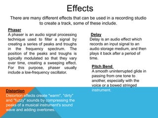 Conventions in audio production and post production | PPT