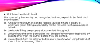 Conventions in citing sources (module 3) | PDF