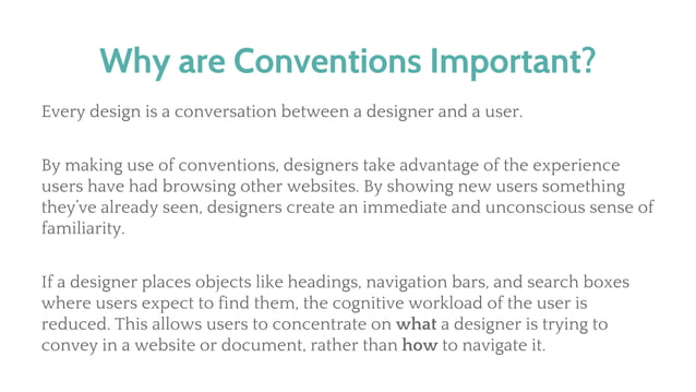 Conventions in information design | PDF | Web Design and HTML | Internet