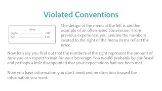 Conventions in information design | PDF