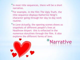 Conventions in romantic comedies | PPTX | Musicals | Genres