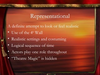 Conventions in theatre | PPT