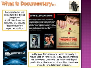 Conventions of documentaries | PPTX