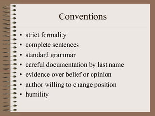 ConventionsofAcadWriting.ppt