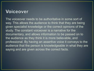 Conventions of a documentary | PPT