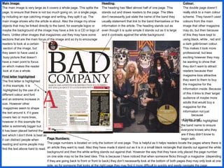 Conventions of a double page spread | PPT