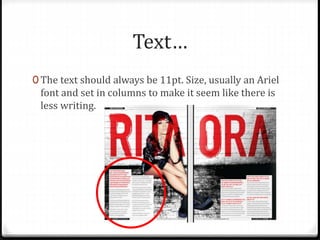 Conventions of a double page spread | PPTX