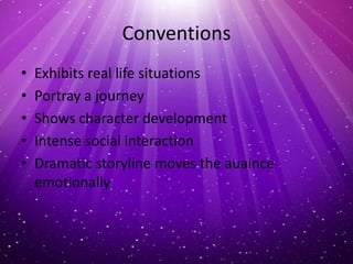 Conventions of a drama film | PPTX