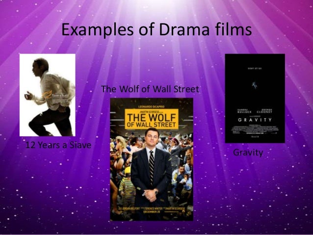 Conventions of a drama film